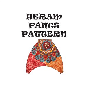 Heram Pants Pattern for Adults MC Hammer Pants Adult - Etsy