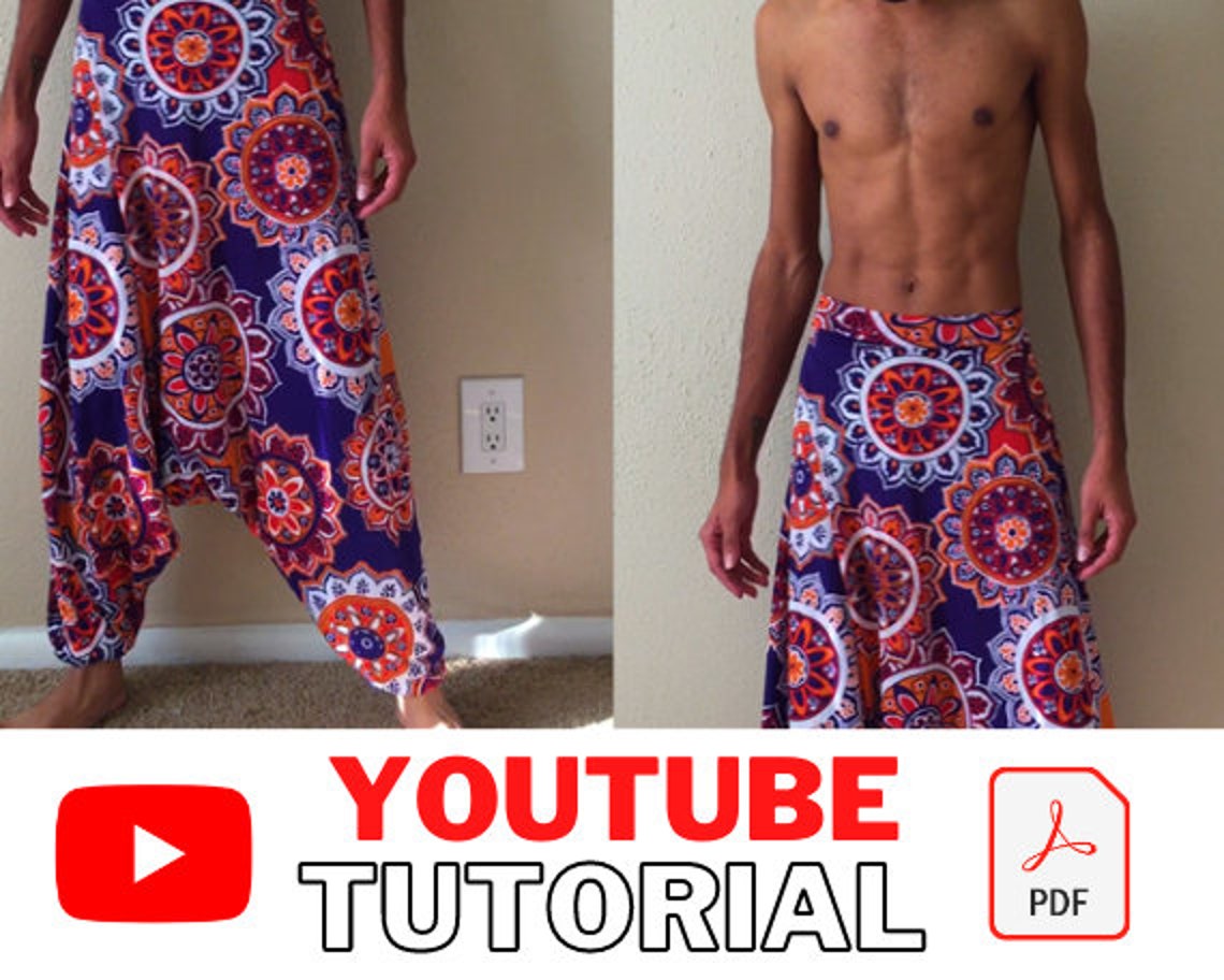 Heram Pants Pattern for Adults MC Hammer Pants Adult - Etsy