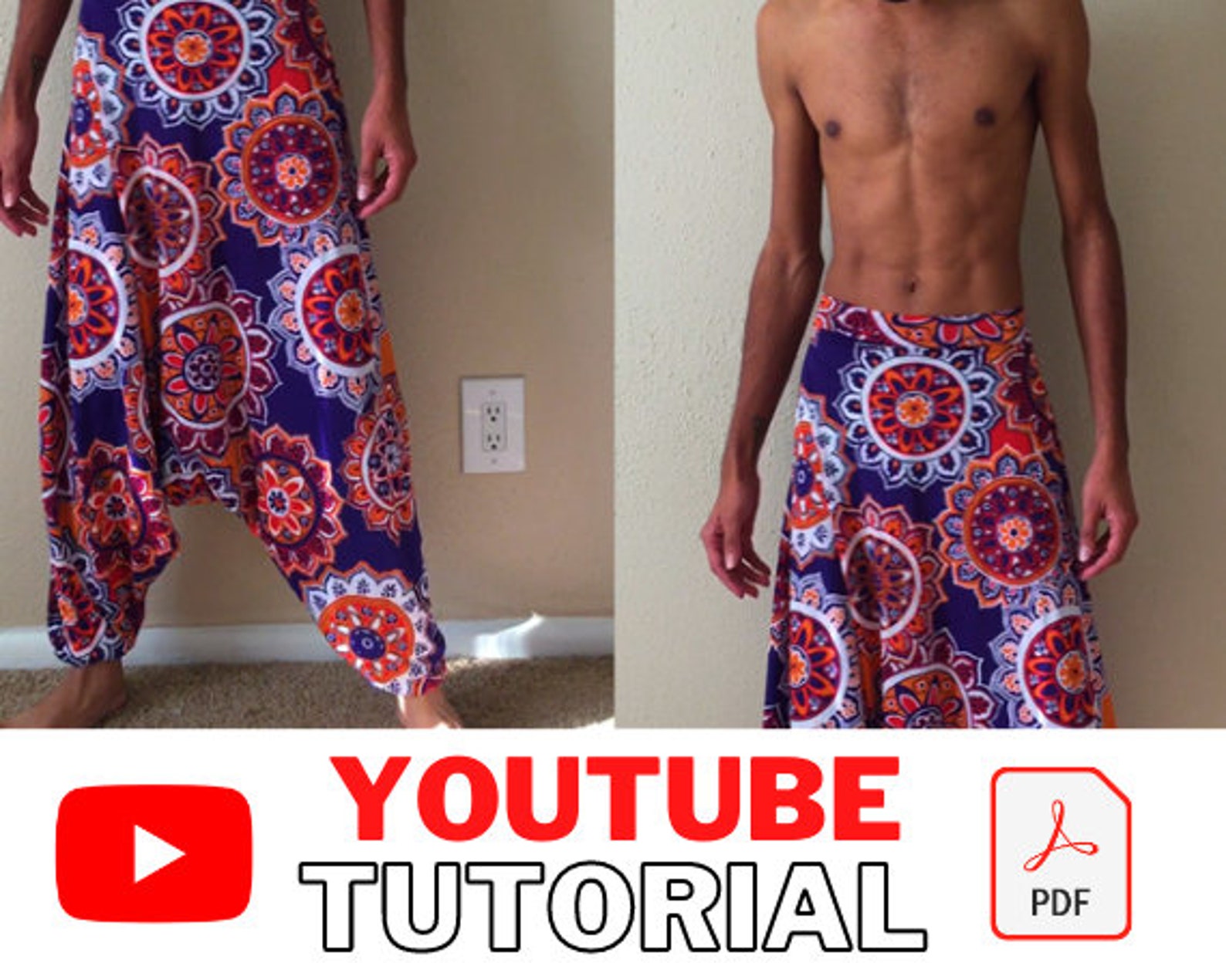 Heram Pants Pattern for Adults MC Hammer Pants Adult - Etsy