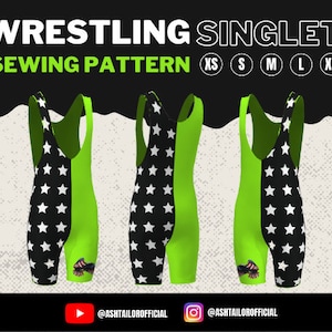 Mens Wrestling Singlet Sewing Pattern Mens Body Suit Sewing - Etsy