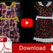 Hanging Oven Dress Kitchen Towel Pdf Sewing Pattern | DIY Kitchen Towel ...
