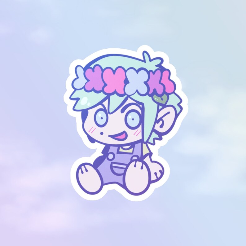 Chibi Basil OMORI Sticker Decal - Etsy