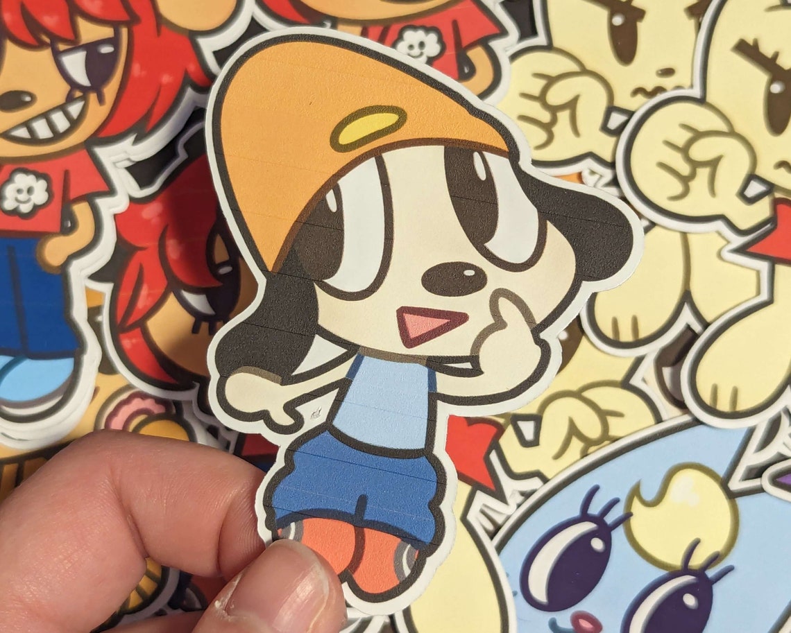 Chibi Parappa the Rapper Stickers - Etsy