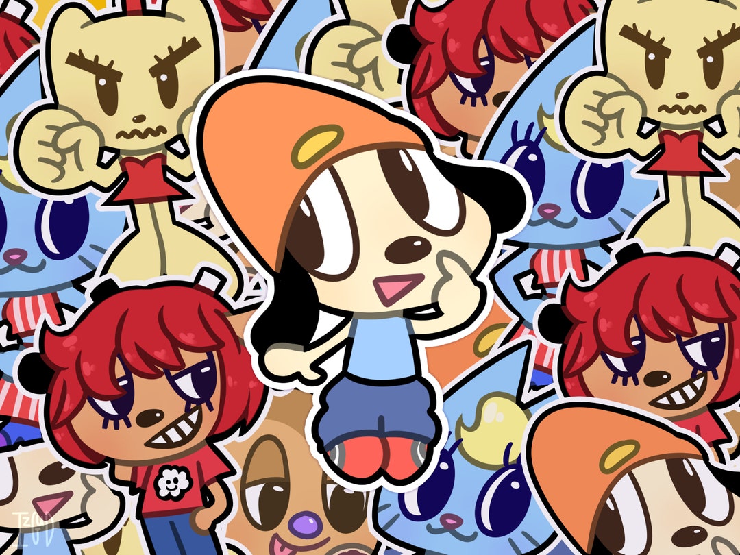 Chibi Parappa the Rapper Stickers - Etsy