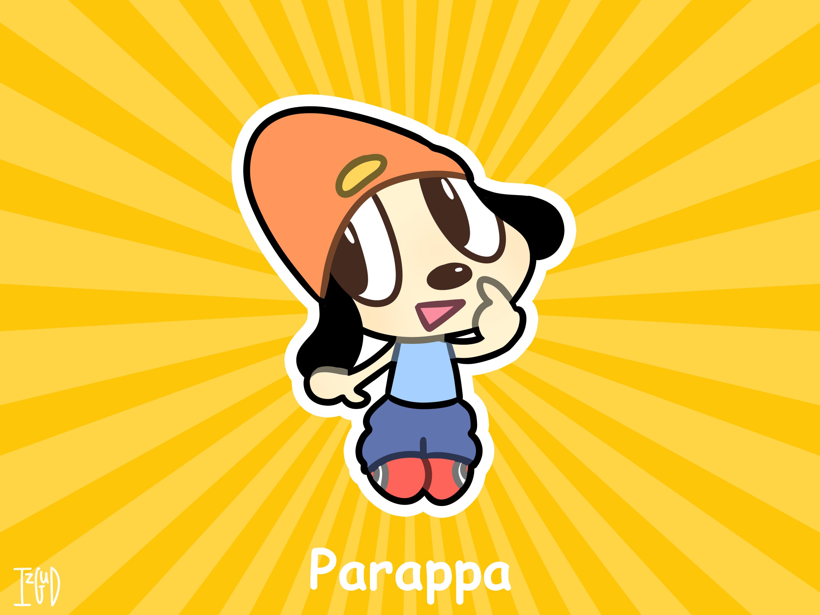 Chibi Parappa the Rapper Stickers - Etsy