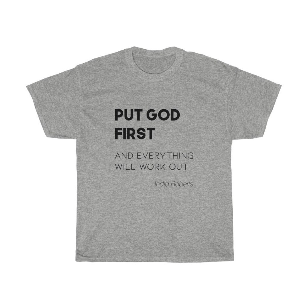 Put God First T-shirt - Etsy
