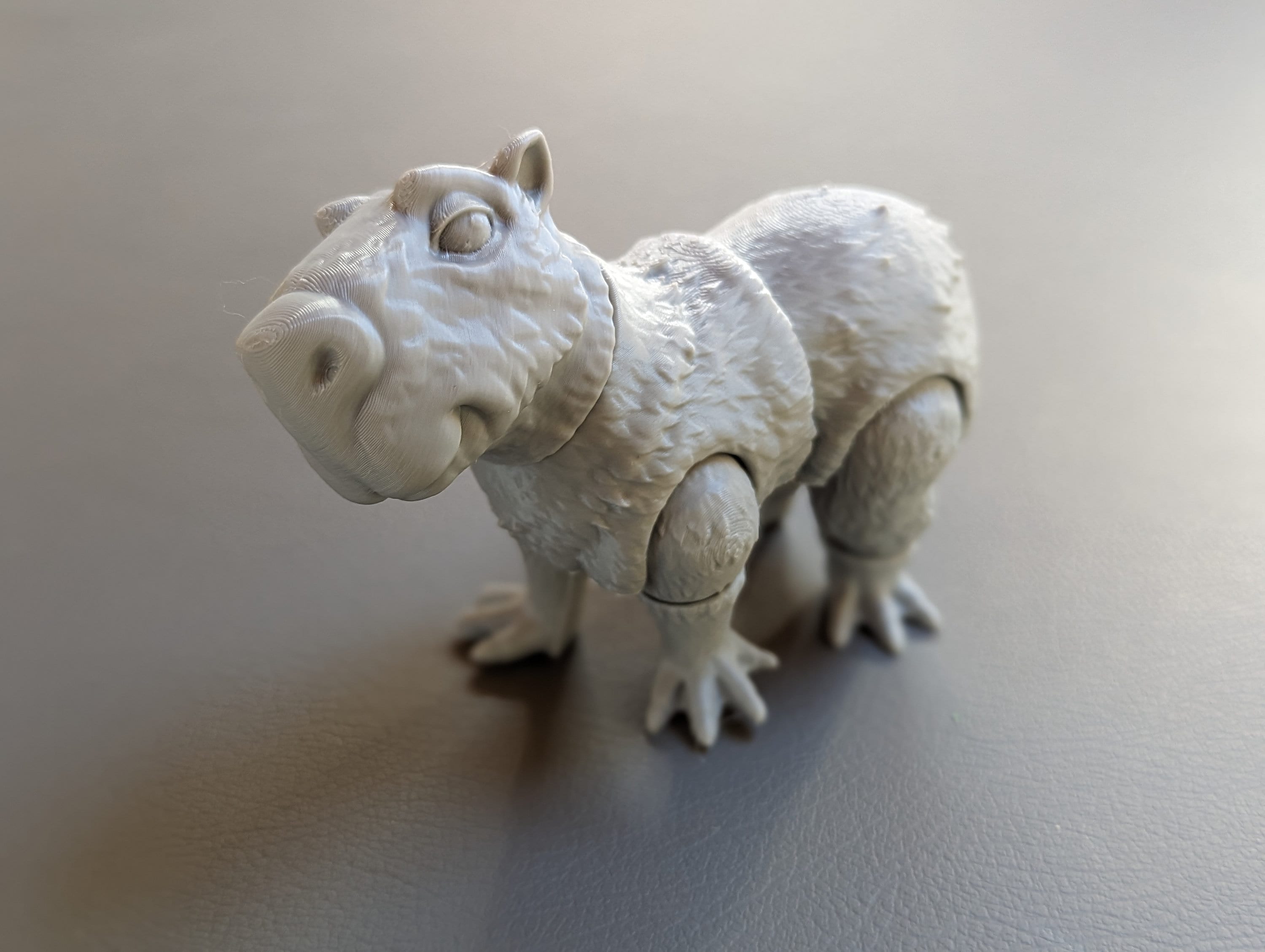 Capybara Fidget Articulated 3d Printed Toy 3d Printed Animals 3d Printed Figures 3d Printed ...