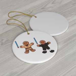 Star Wars Obi-wan and Anakin Gingerbread Cookies Ceramic Ornament - Etsy