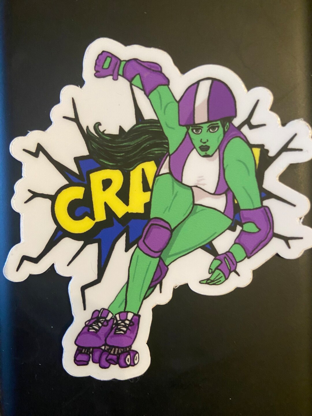 She-hulk Roller Derby Sticker - Etsy
