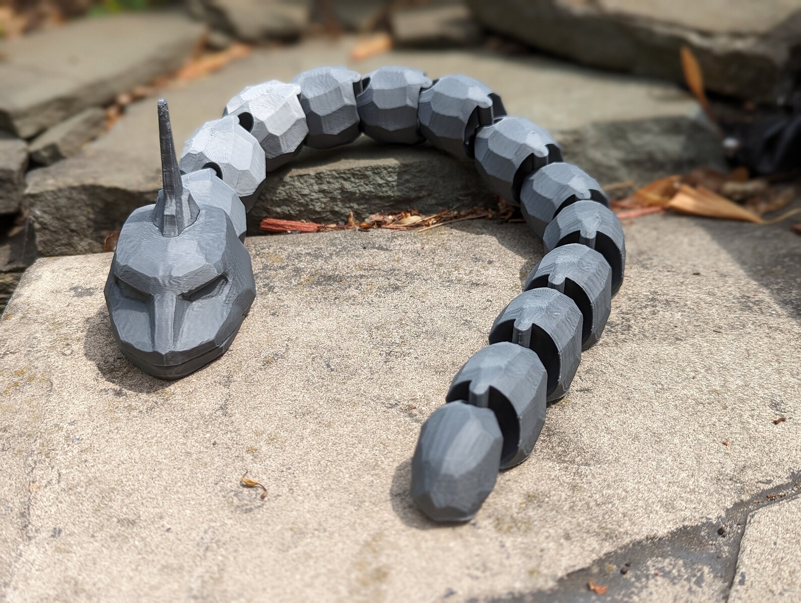 Onix Fidget Articulated Pokemon Toy 3d Printed 3d Printed Animals 3d ...