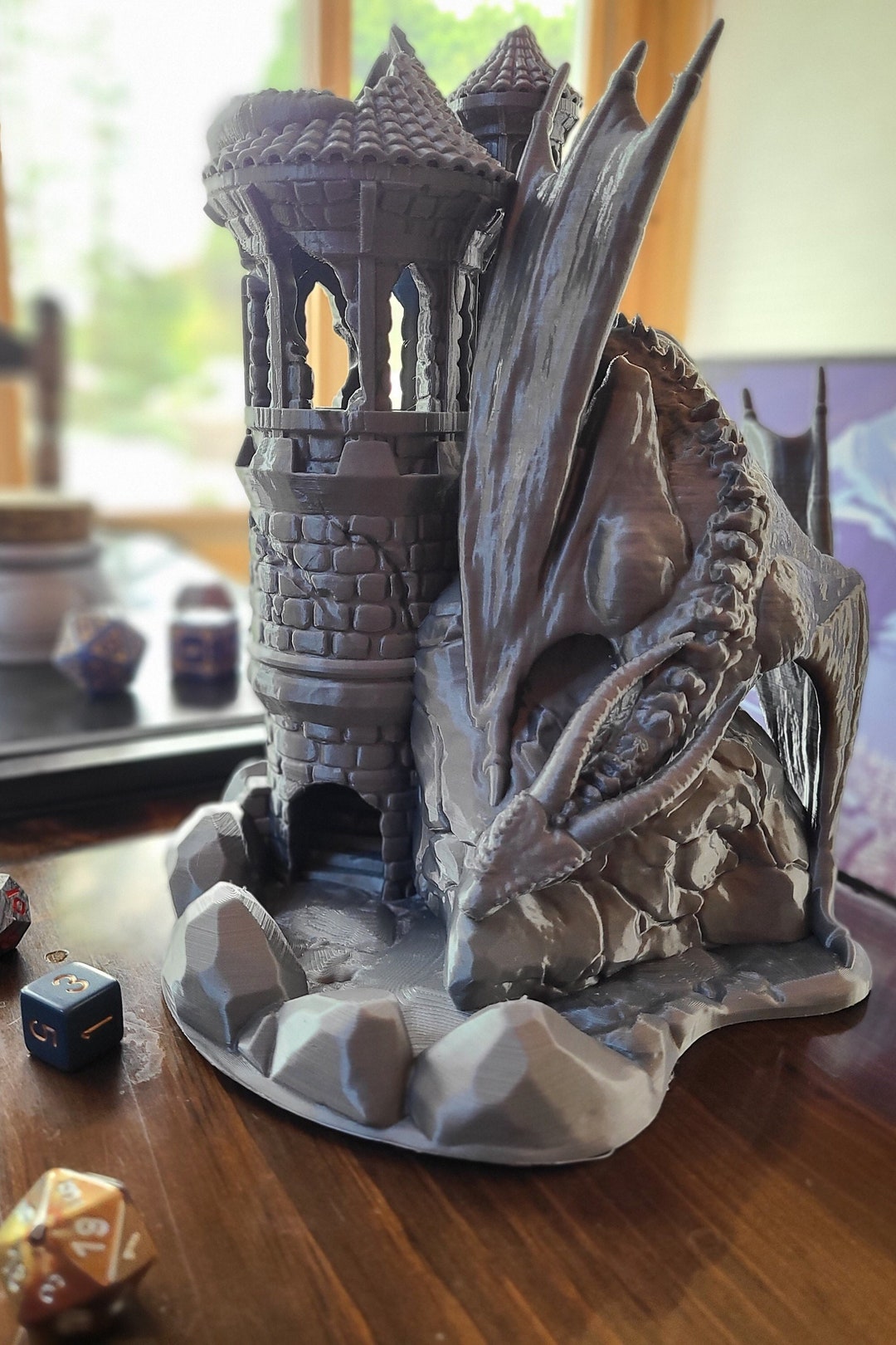 The Watchtower Dice Tower - 3d Printed Dice Tower - Dnd Dice Tower - Etsy