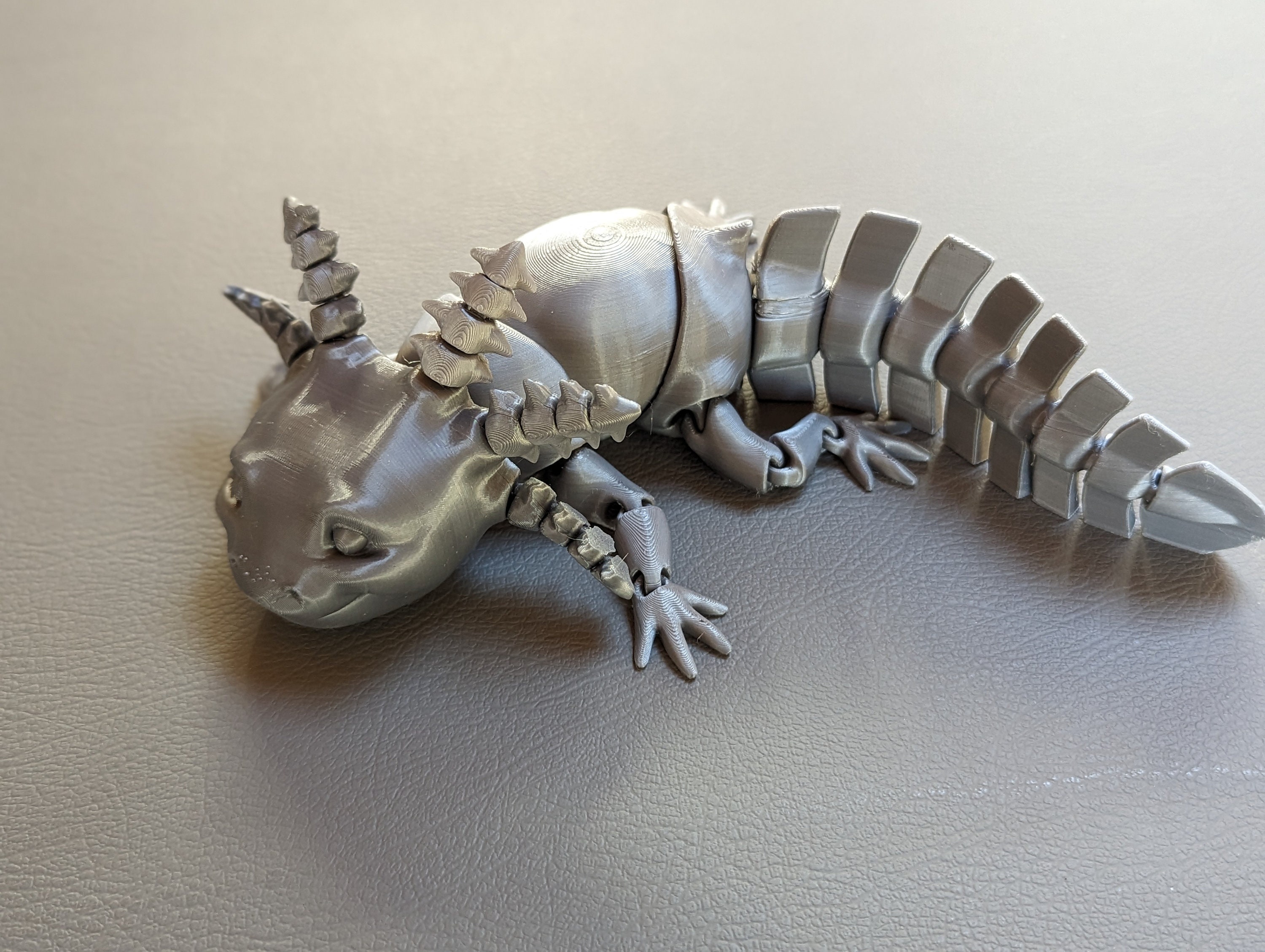 Axolotl Fidget Articulated 3d Printed Axolotl 3d Printed Animals 3d ...