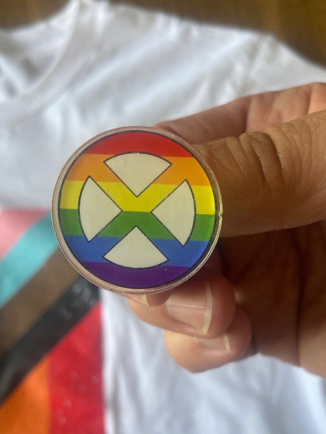 Mutant Pride Flag Pin - Etsy