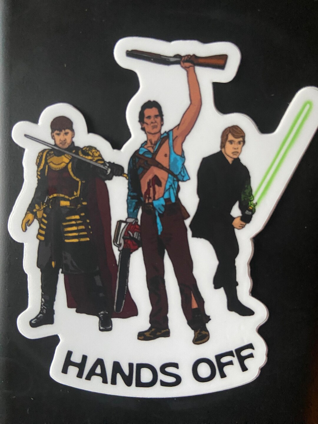 Hands off Sticker - Etsy