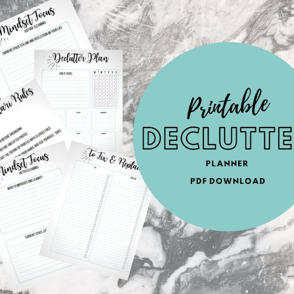 Happy Planner Declutter Plan - Etsy