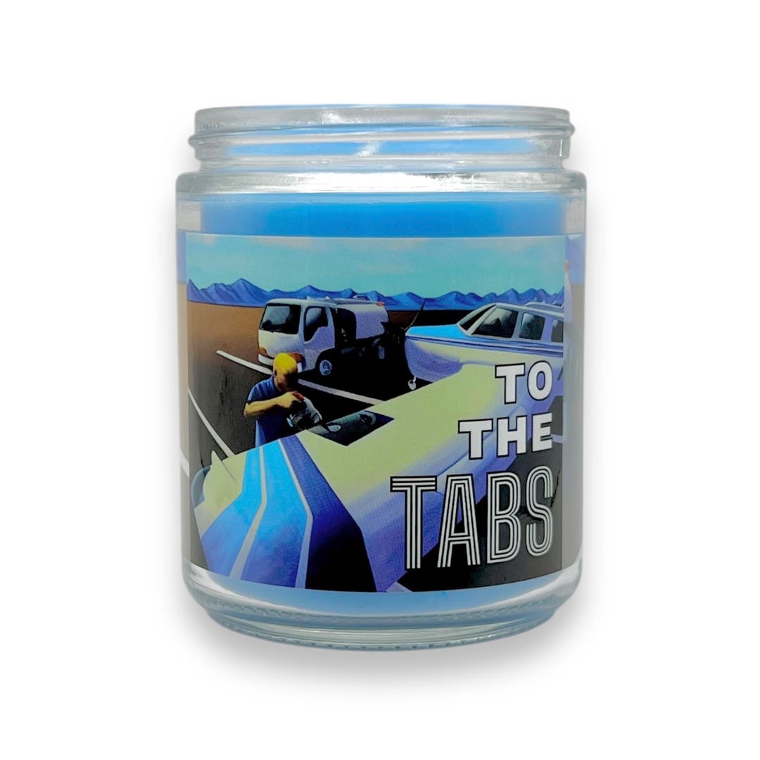 TO THE TABS — Av Gas: Airplane Candle, Scented Soy Candle, Pilot Decor ...
