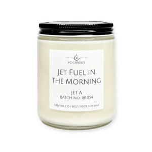 JET FUEL in the MORNING Airplane Candle, Jet Fuel Candle, Pilot Gift - Etsy