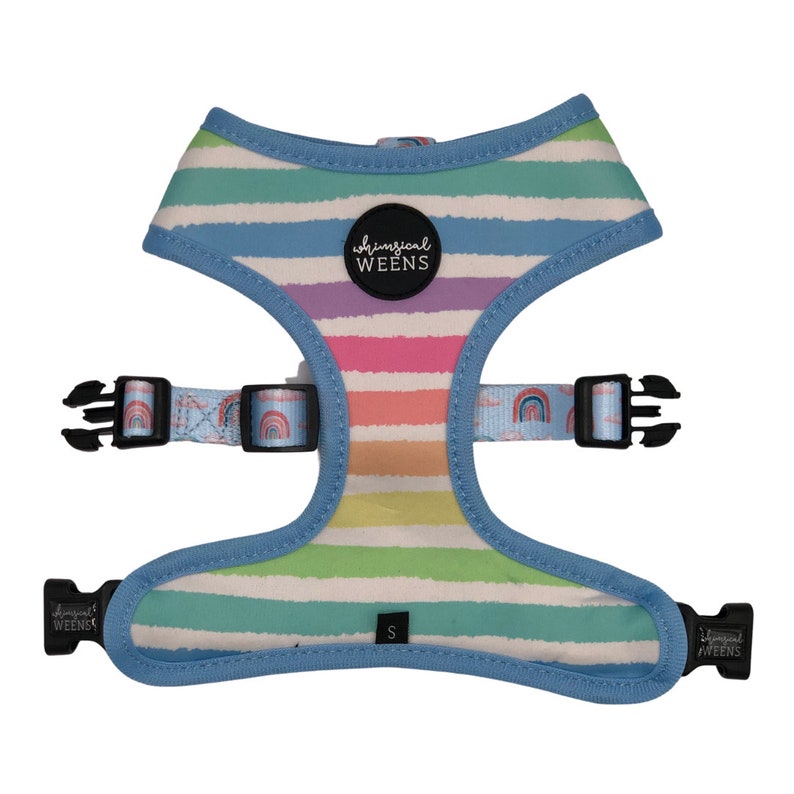 Rainbow Dog Harness Reversible Harness Colorful Colorful - Etsy