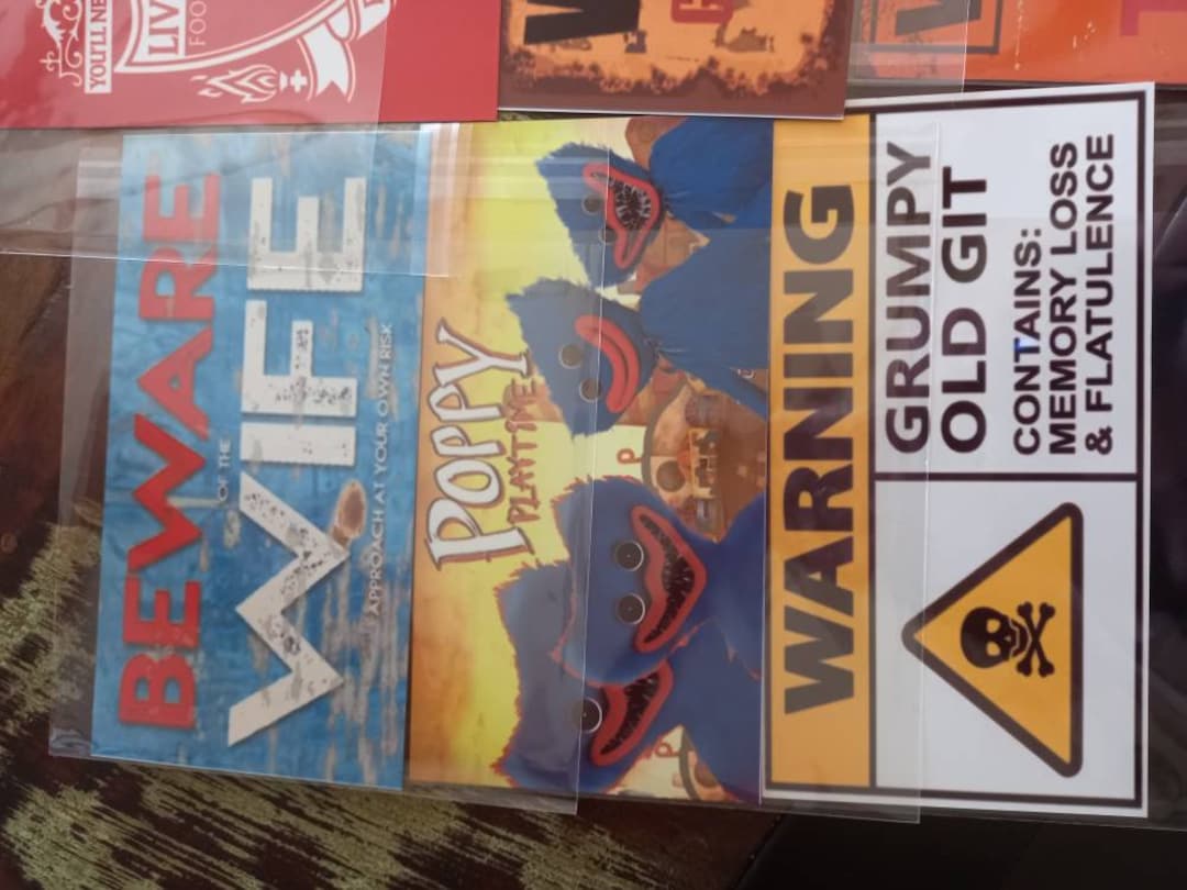 Signs Huggy Wuggy Lankybox - Etsy