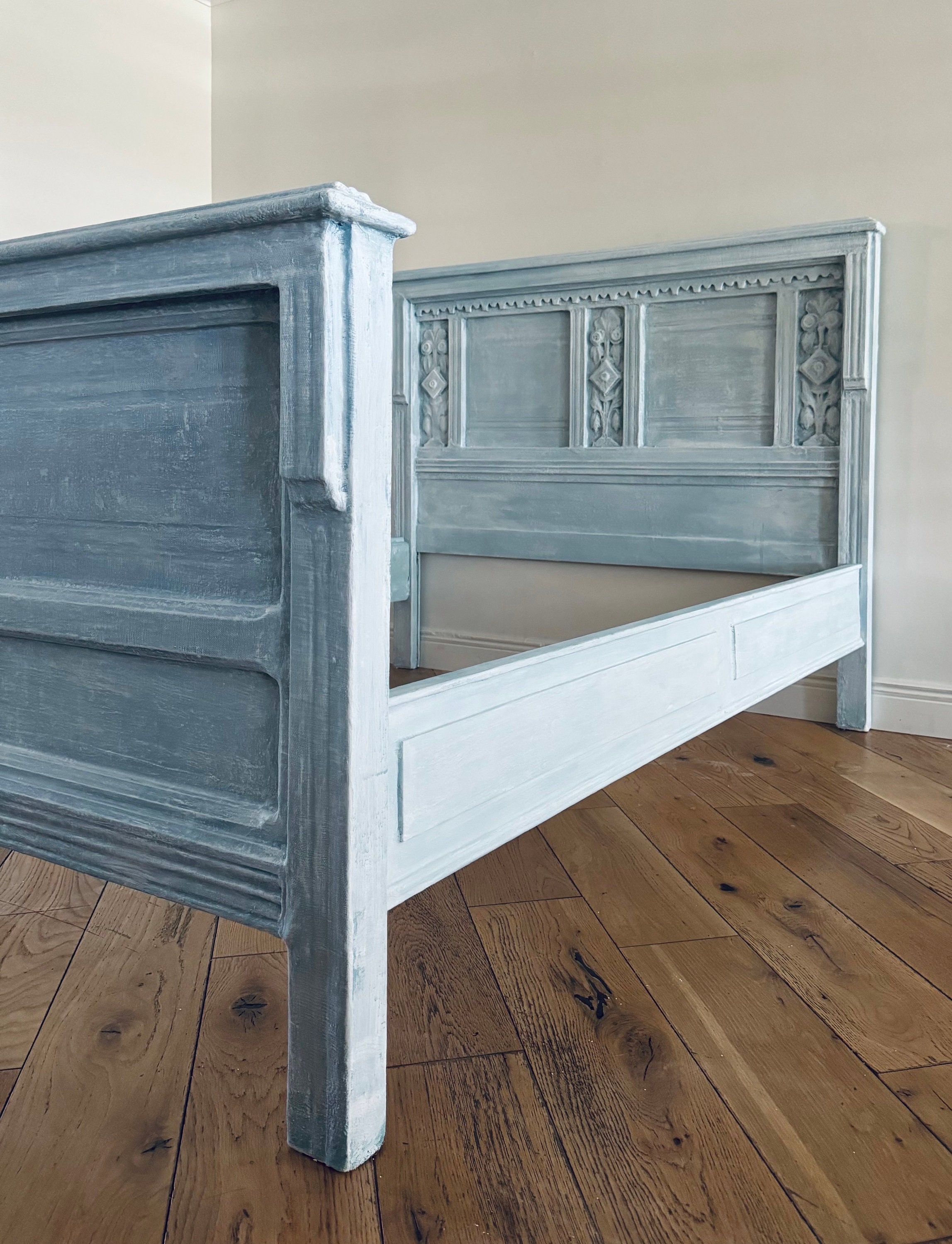 Plaster Linen Wrapped Victorian Bedframe FULL - Etsy