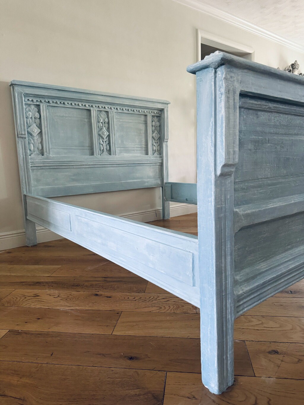 Plaster Linen Wrapped Victorian Bedframe FULL - Etsy