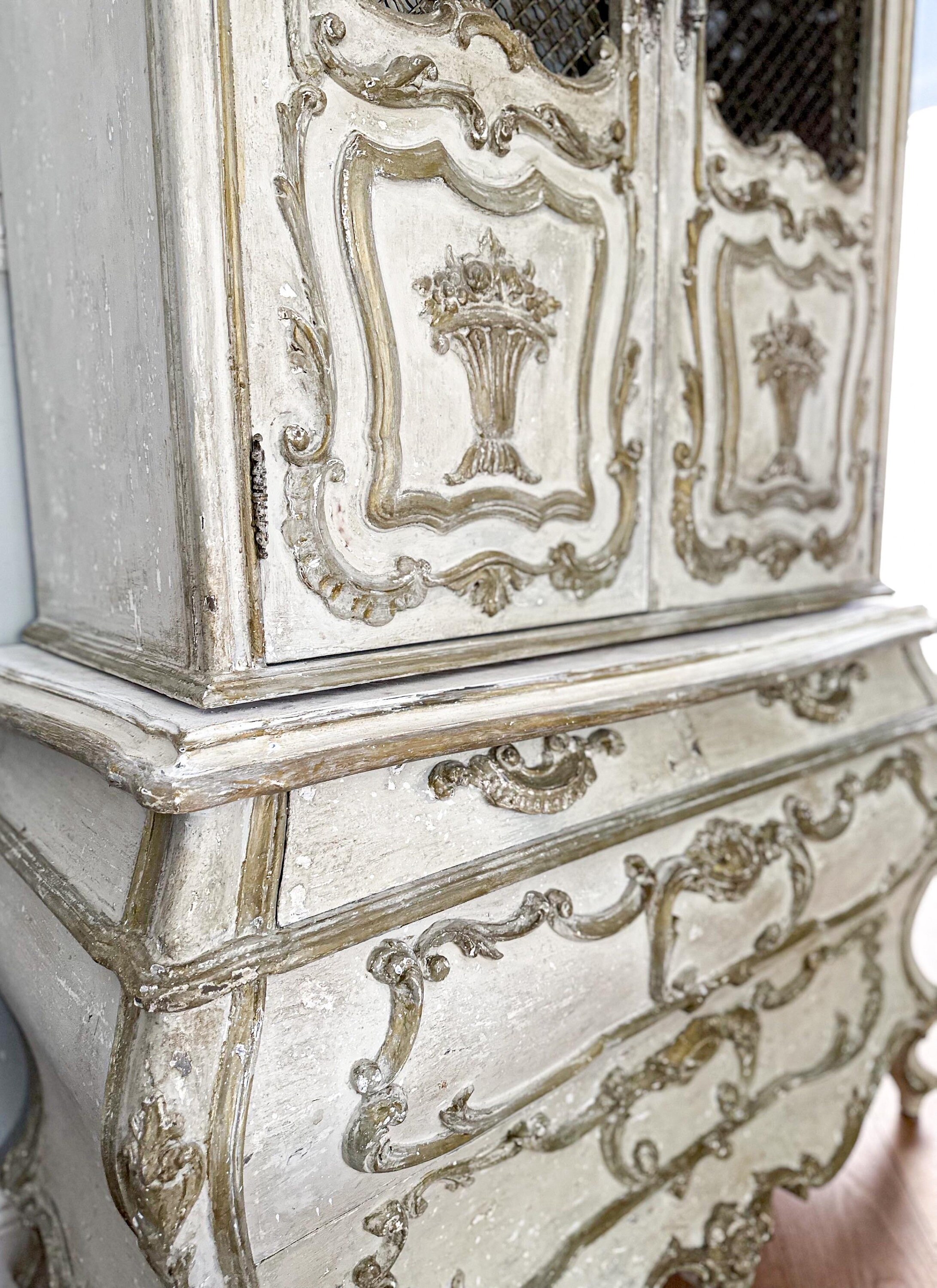 Mid-century Painted French Rococo Armoire - Etsy