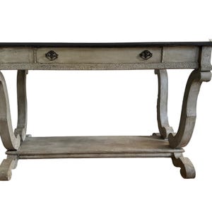 19th Century Empire Library Table - Etsy