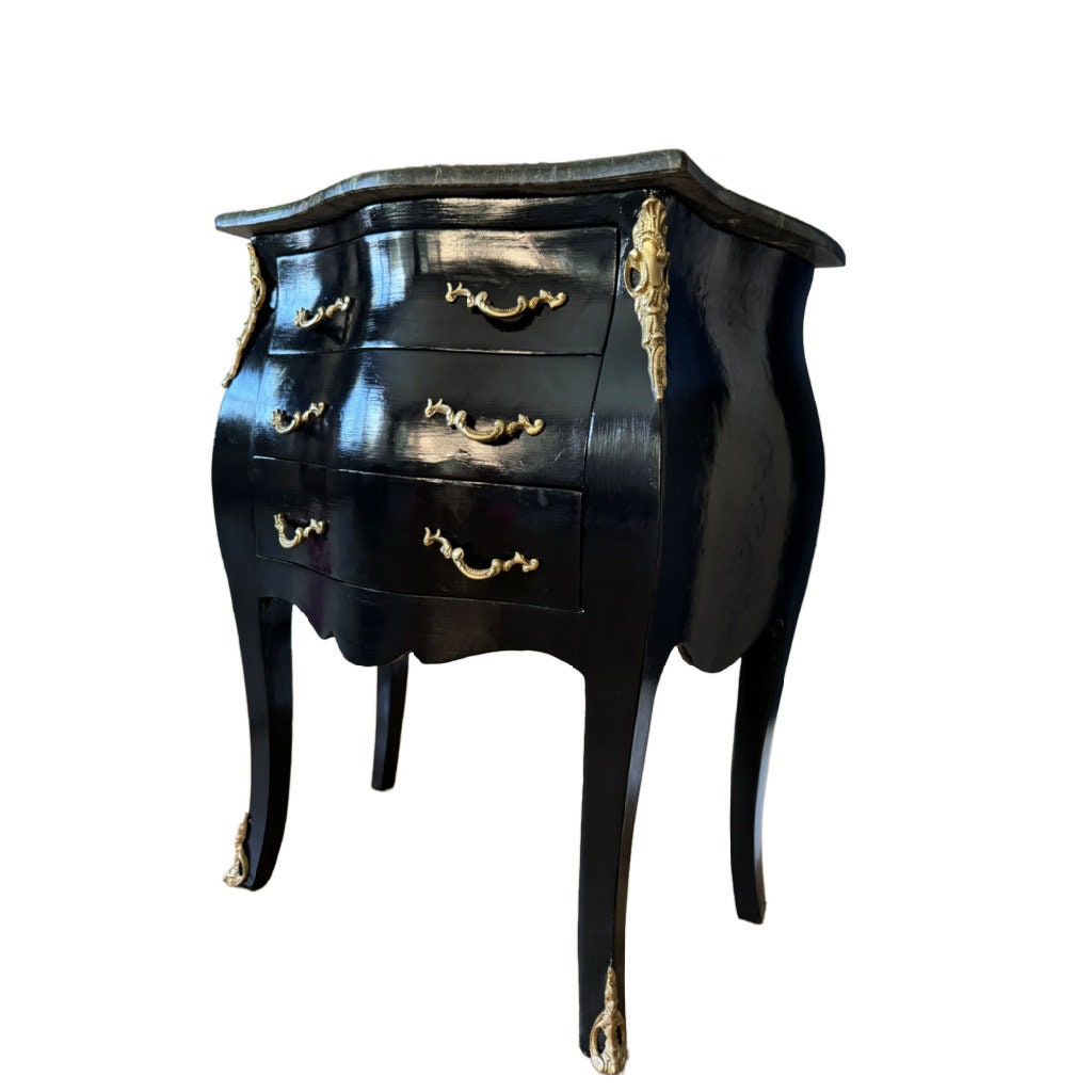 Vintage French Bombay Nightstand - Etsy