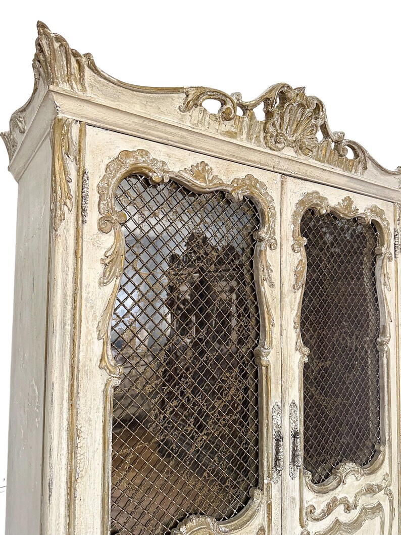 Mid-century Painted French Rococo Armoire - Etsy