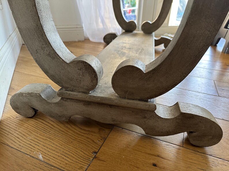 19th Century Empire Library Table - Etsy