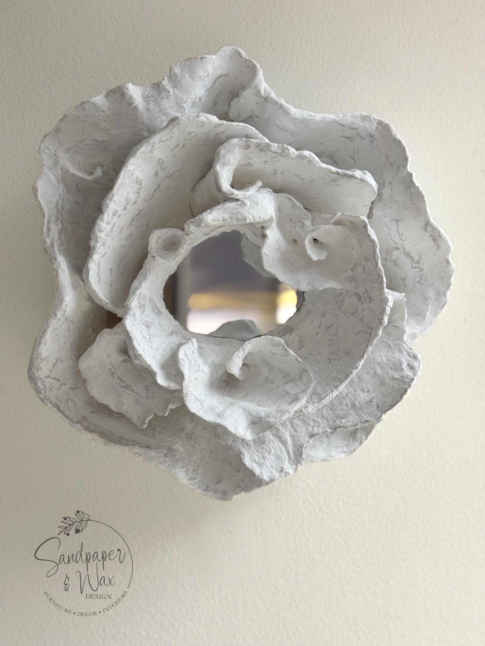 Paper Mache and Venetian Plaster Mirrored Wall Decor, A Pair - Etsy