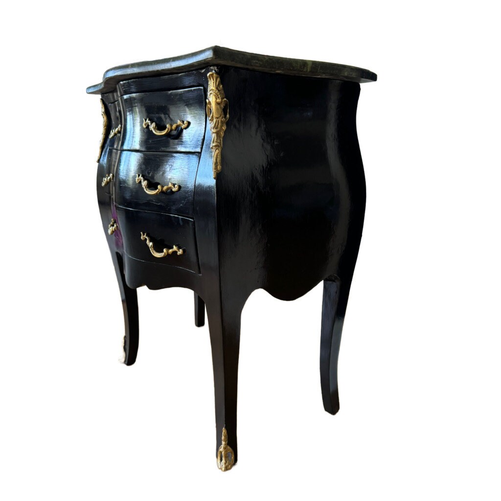 Vintage French Bombay Nightstand - Etsy