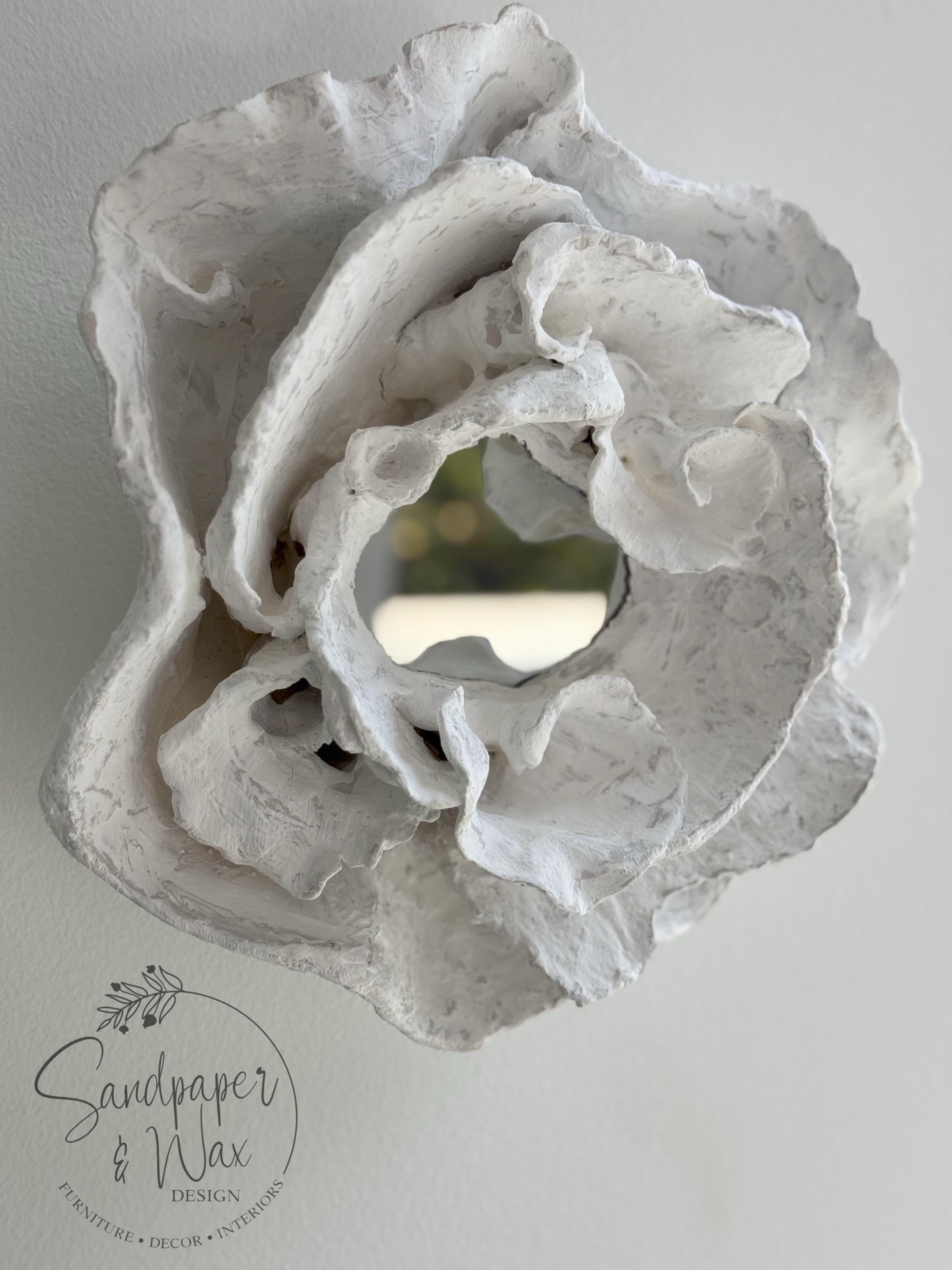 Paper Mache and Venetian Plaster Mirrored Wall Decor, A Pair - Etsy