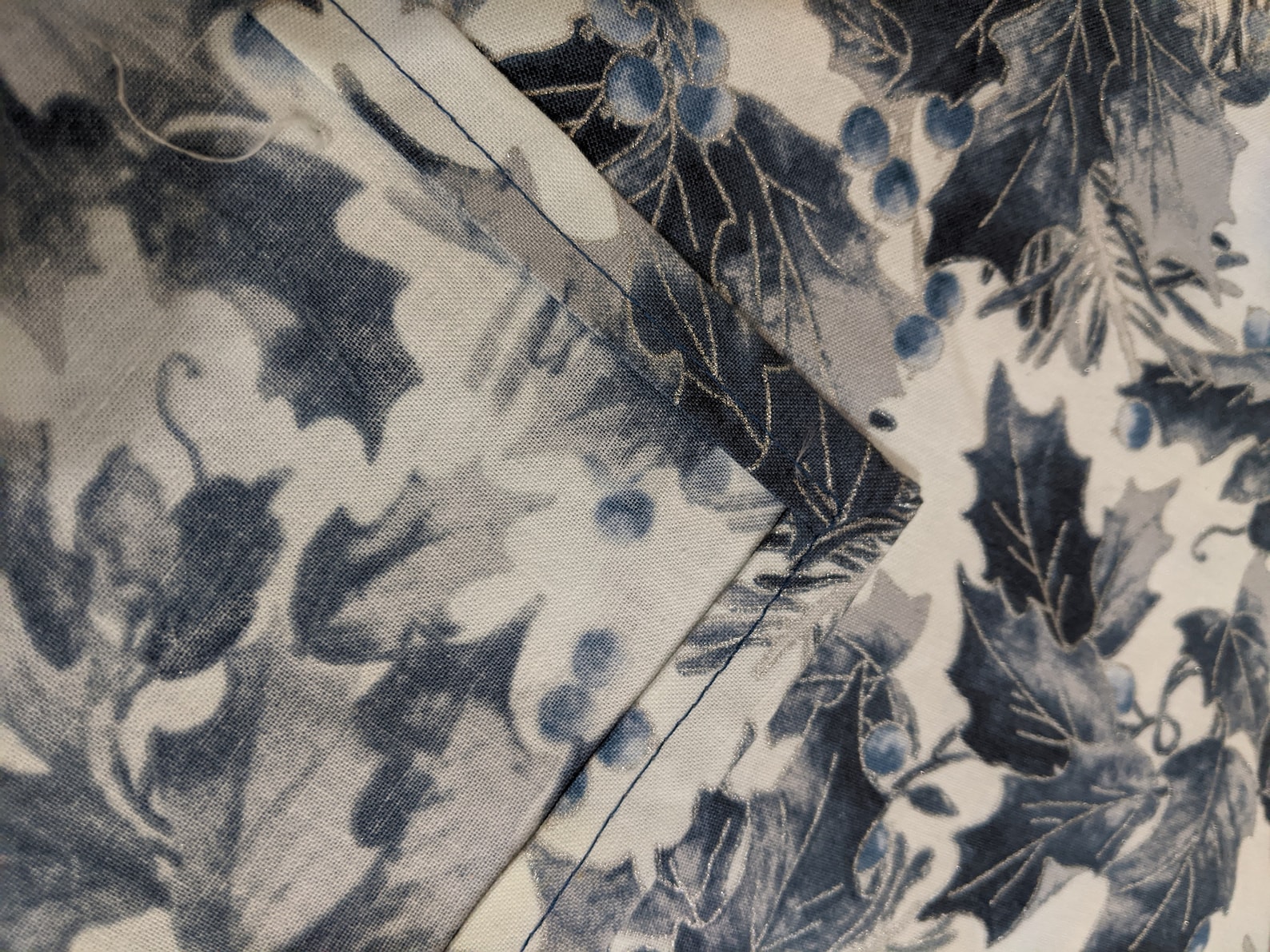 Table Scarf of Frosty Blue Denim Holly - Etsy