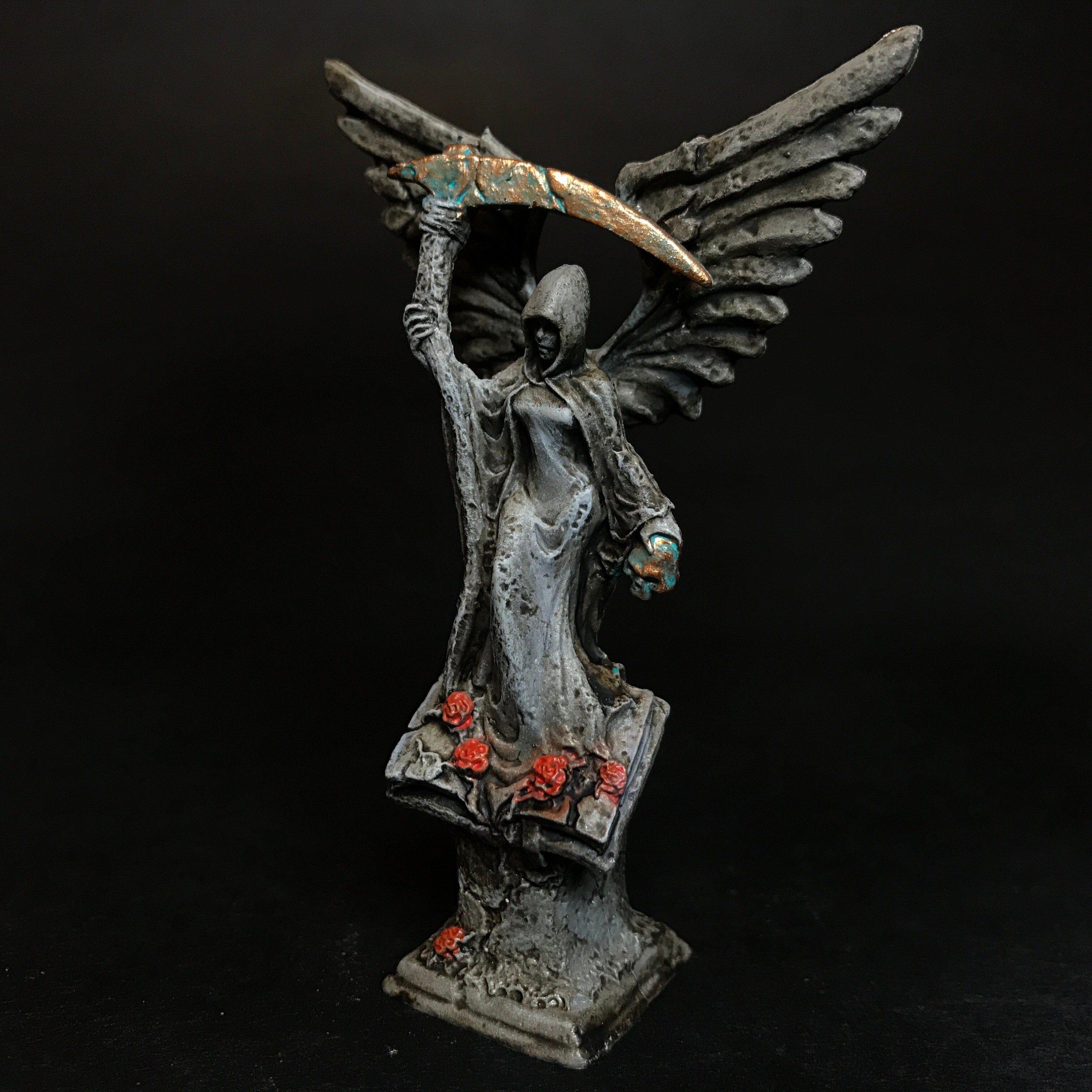 Grim Reaper Cemetery Statue