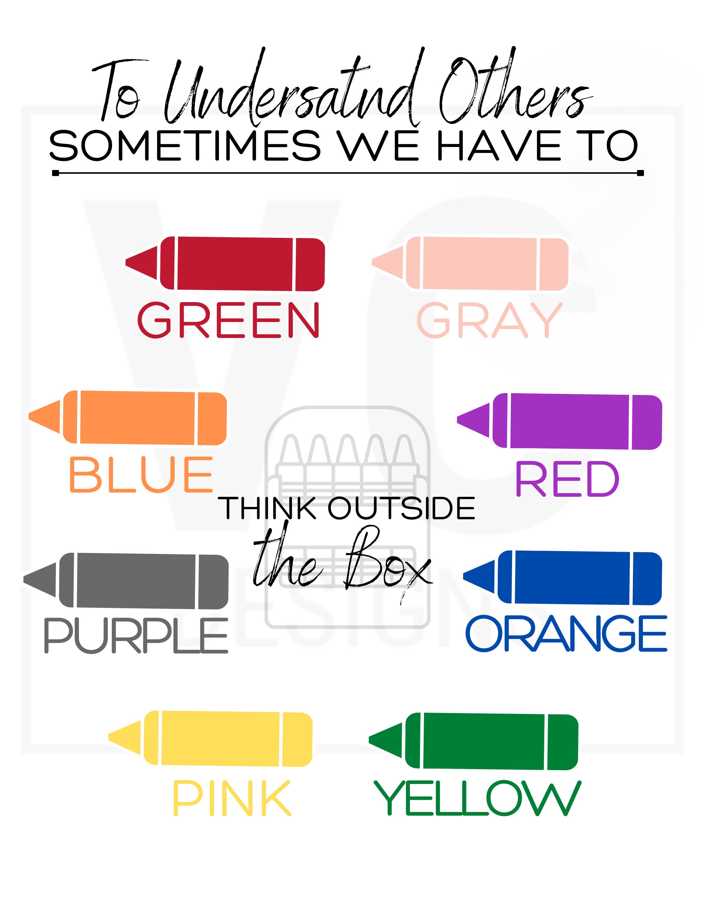 Think Outside the Box Equality Poster Pun/classroom Wall Art/therapy ...