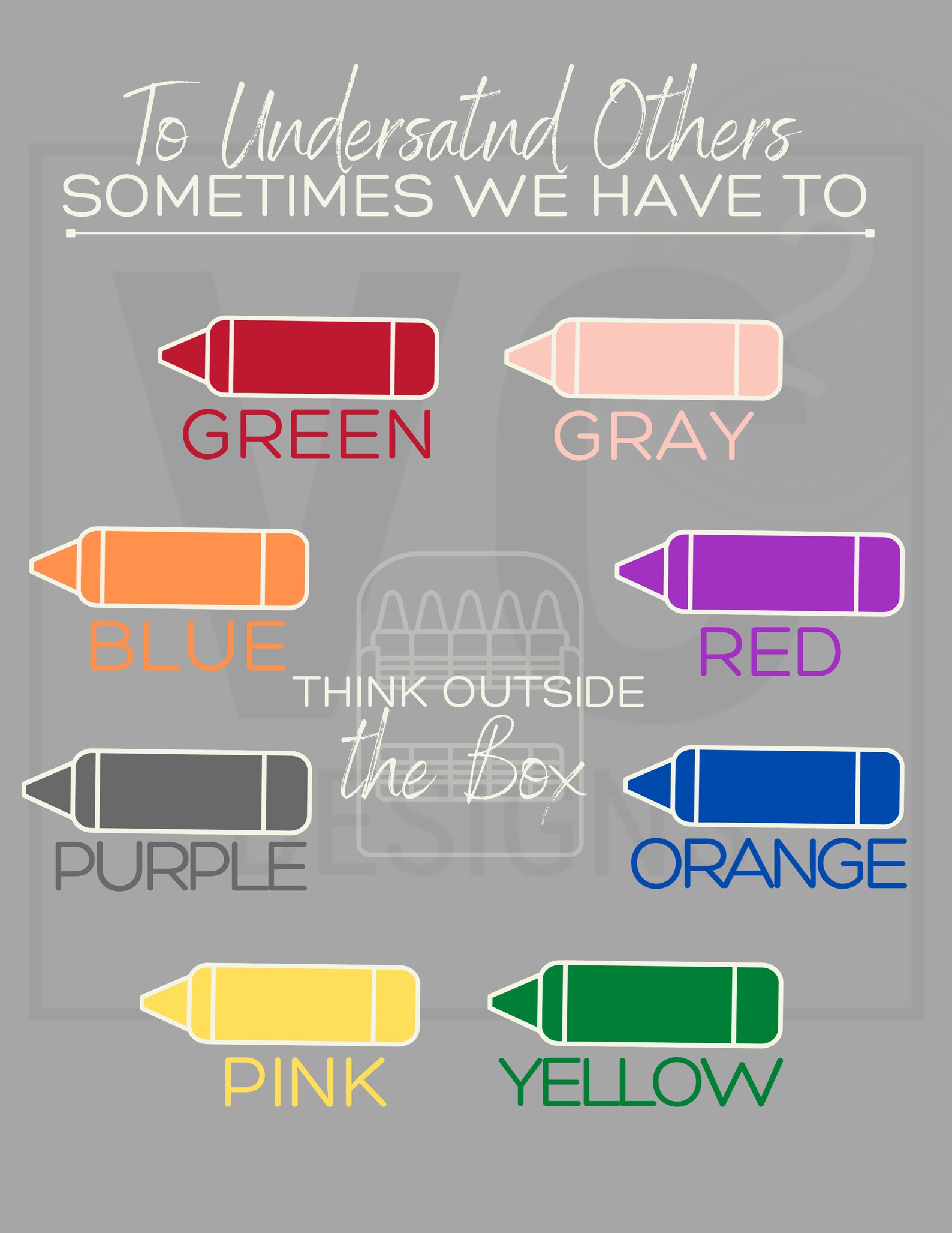 Think Outside the Box Equality Poster Pun/classroom Wall Art/therapy ...