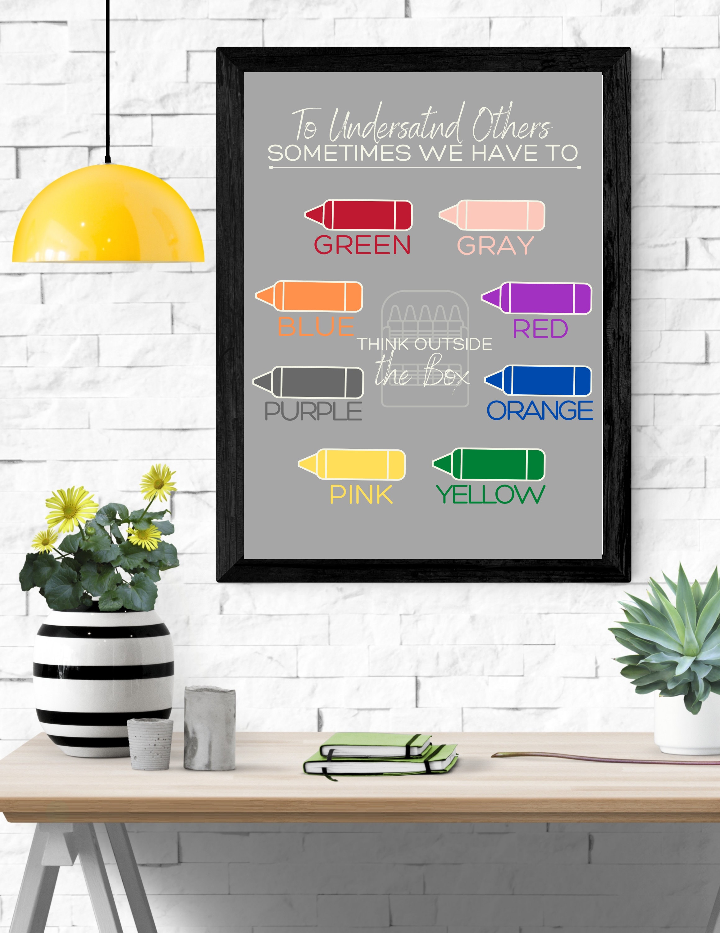 Think Outside the Box Equality Poster Pun/classroom Wall Art/therapy ...