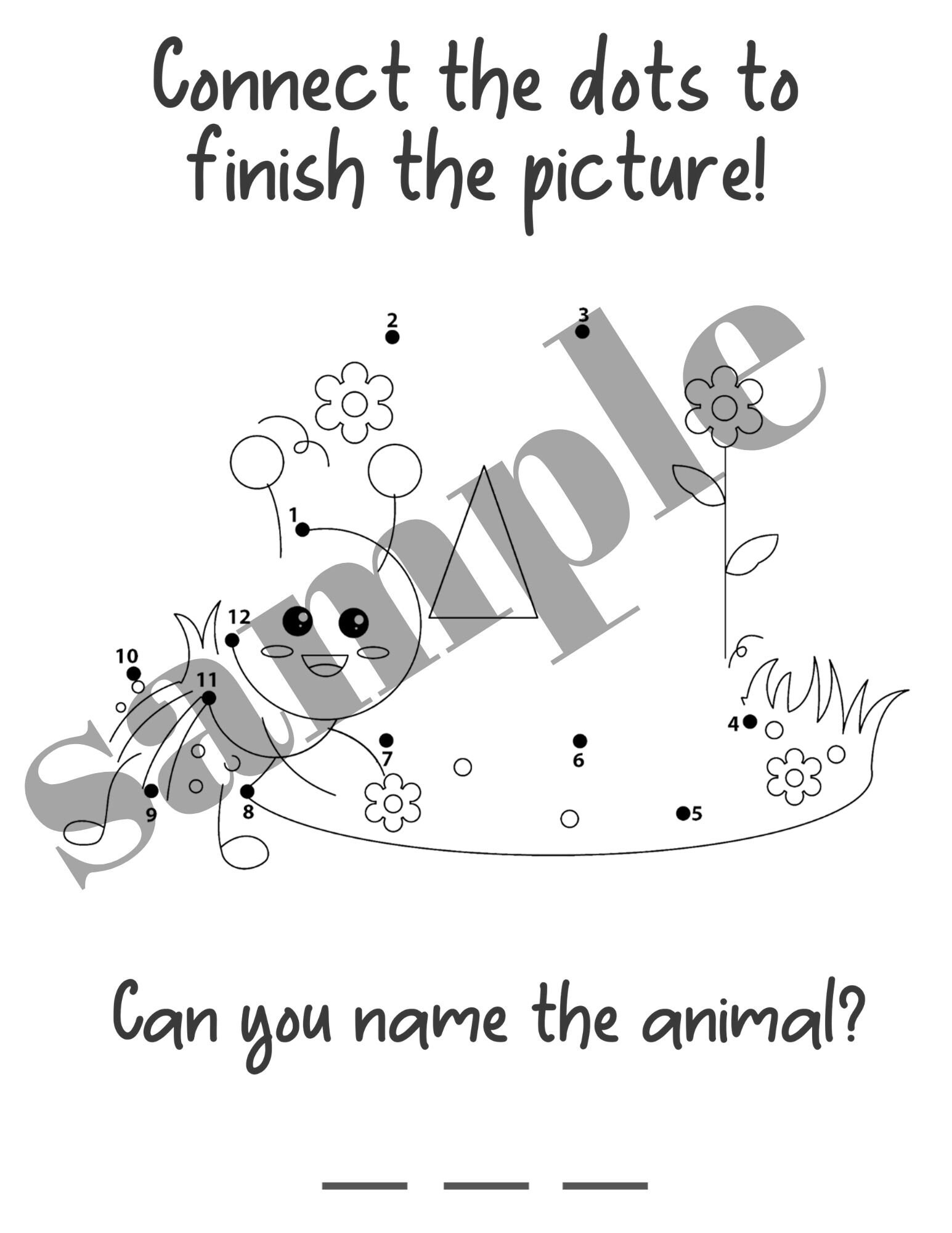 Digital Download Alphabet Dot to Dot Cute Animals Coloring and Learning ...