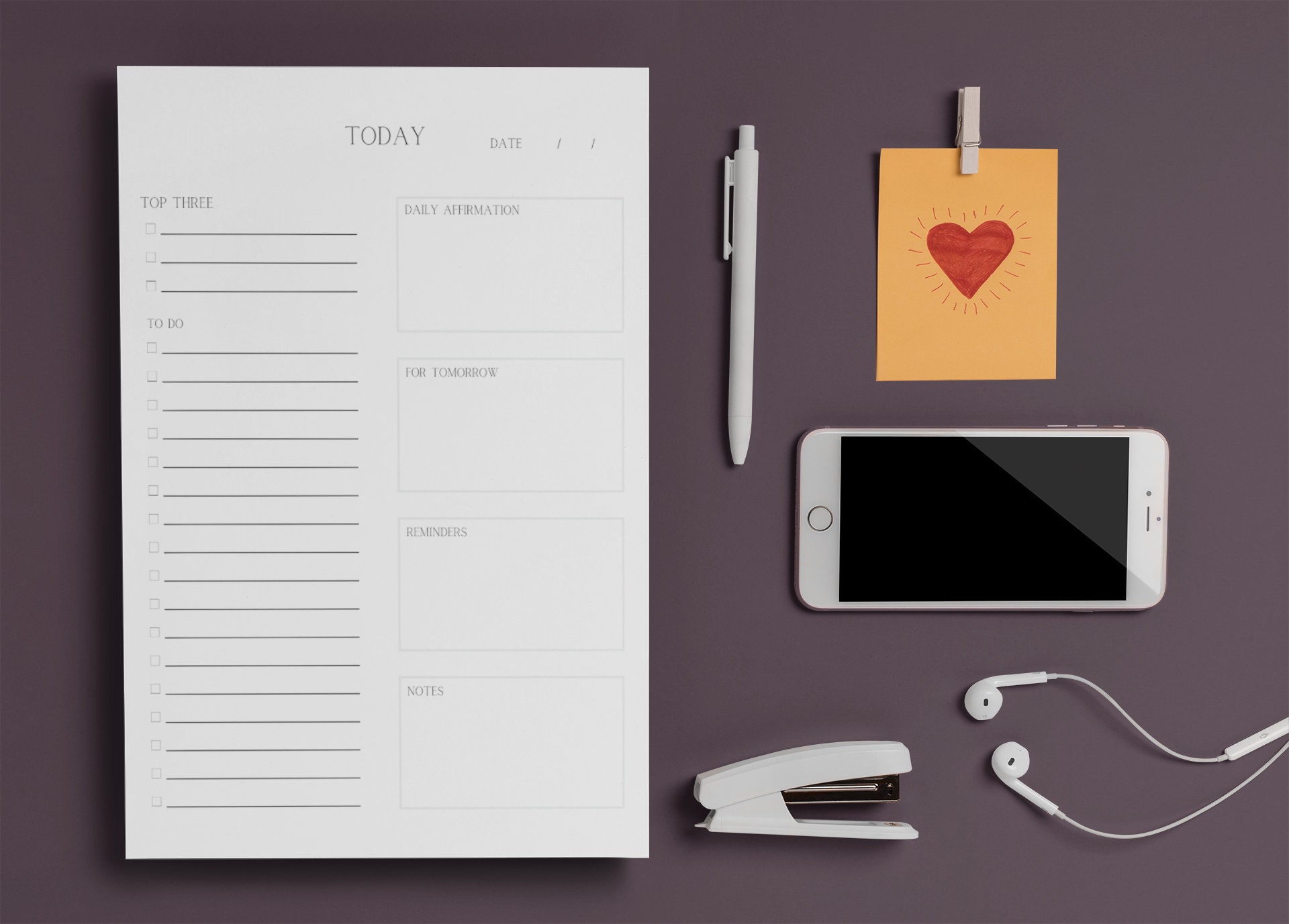 Minimalist to Do List // Digital Download // Printable to Do List - Etsy