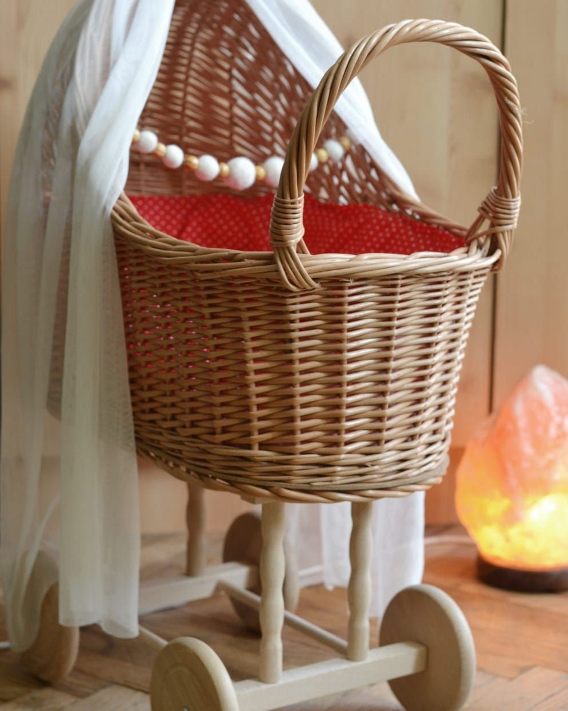 Wicker Baby Pram Wicker Doll Stroller Wicker Doll Pram | Etsy