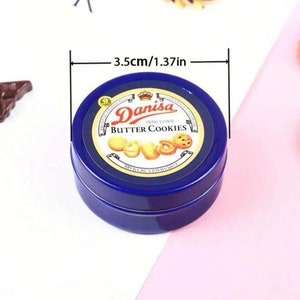 Miniature Danish Cookies Container W/ Cookies - Etsy