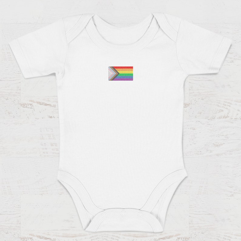 Progress Pride Flag Machine Embroidery Pattern | New Inclusive Chevron ...