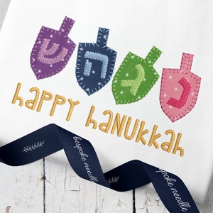 Hanukkah Dreidel Applique Embroidery Design | Jewish Machine Applique ...
