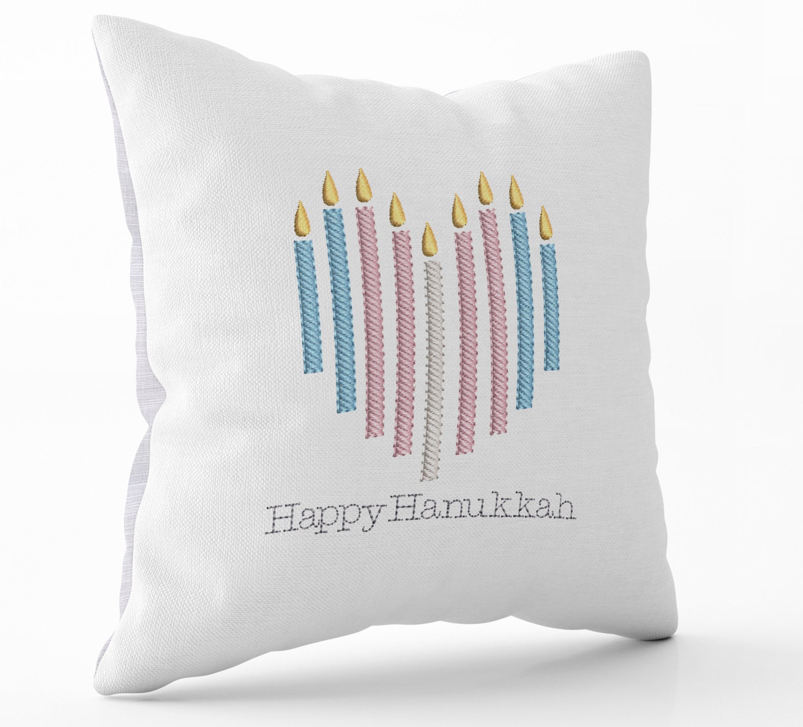 Trans LGBTQ Pride Hanukkah Heart Menorah Machine Embroidery - Etsy