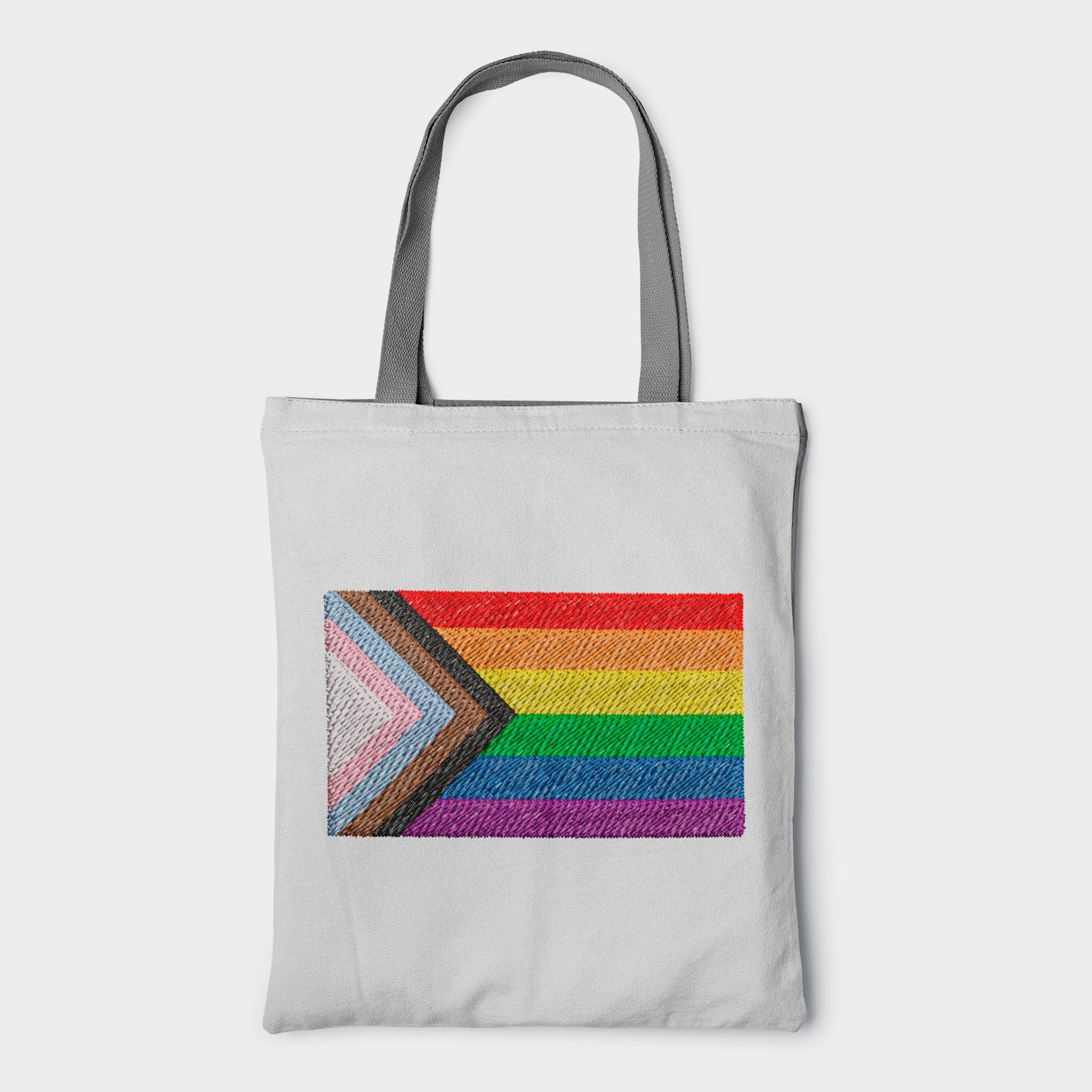 Progress Pride Flag Machine Embroidery Pattern | New Inclusive Chevron ...