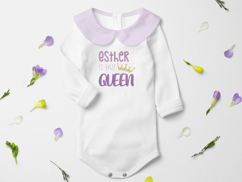 Esther is My Queen Machine Embroidery Design Perfect Pattern - Etsy