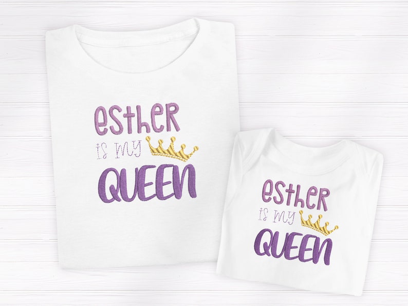 Esther is My Queen Machine Embroidery Design Perfect Pattern | Etsy