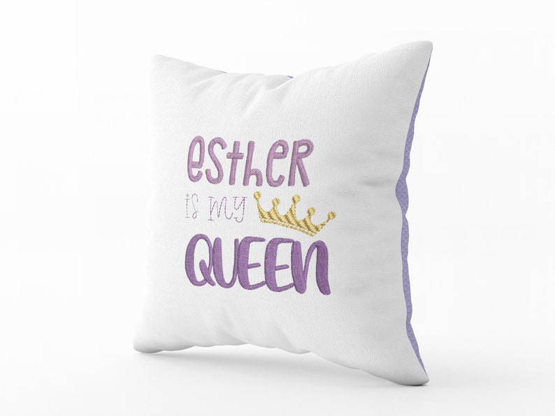 Esther is My Queen Machine Embroidery Design Perfect Pattern - Etsy