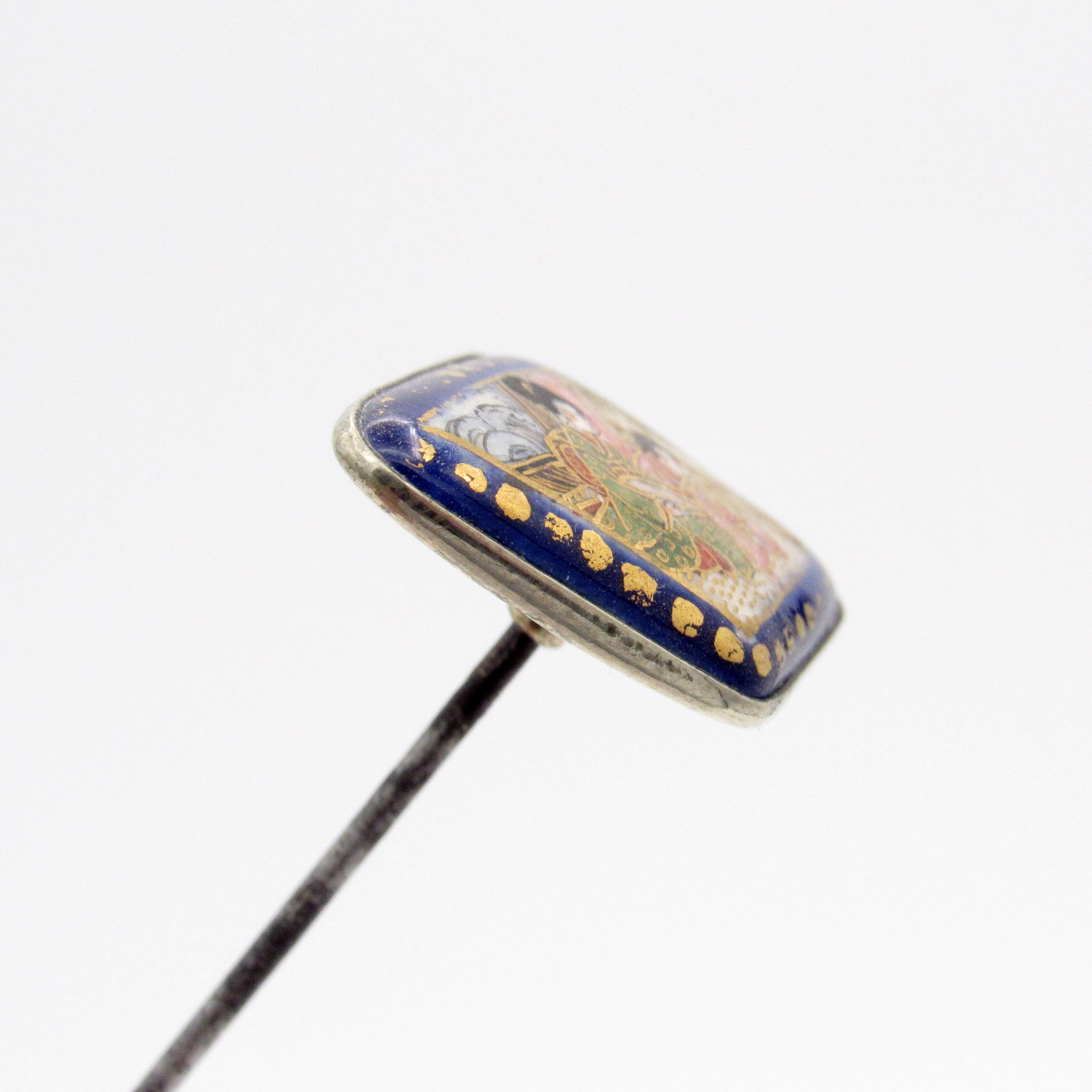 Antique Diamond Shaped Geisha Satsuma Hatpin, Hat Pin - Etsy